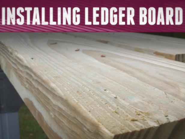 Installing a Ledger Board Video | HGTV