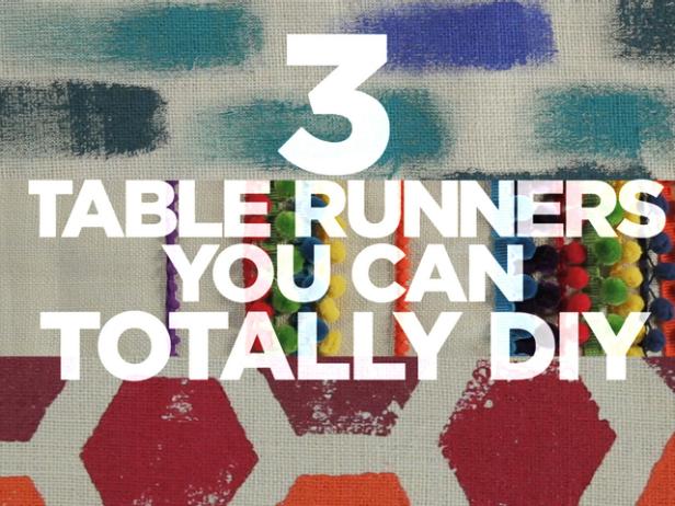 3 DIY Table Runners Video | HGTV