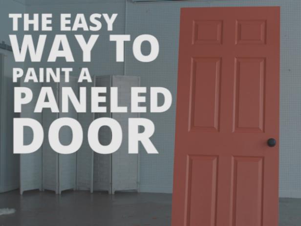 How to Paint a Paneled Door Video | HGTV