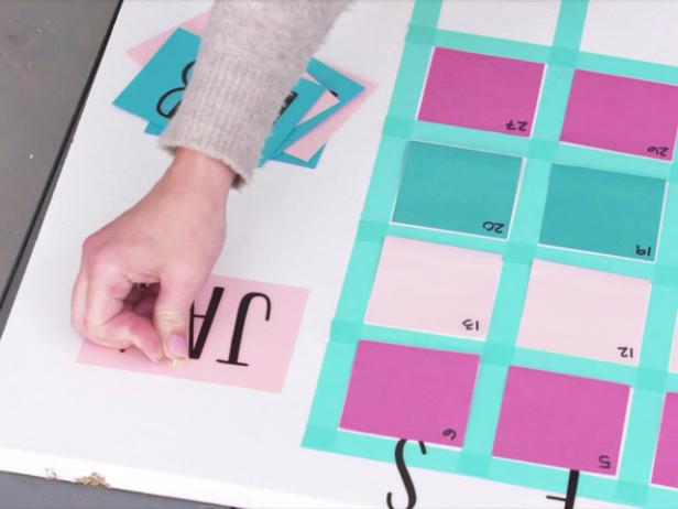 DIY Sticky Note Calendar Video | HGTV