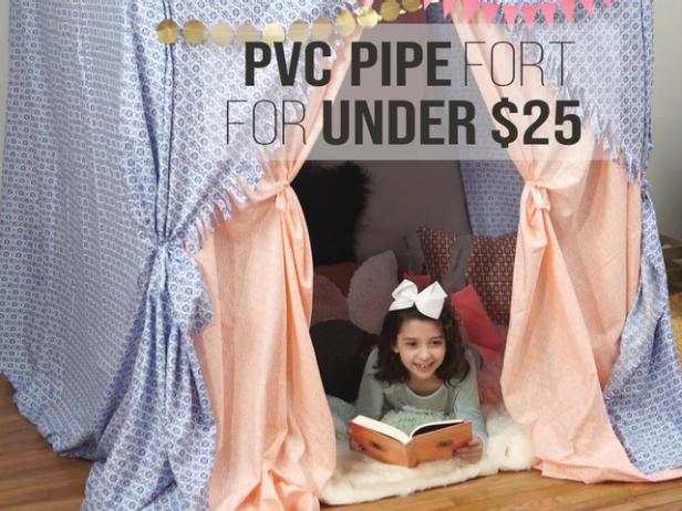 How to Build a PVC Pipe Fort for Kids - for Around $25 Video | HGTV