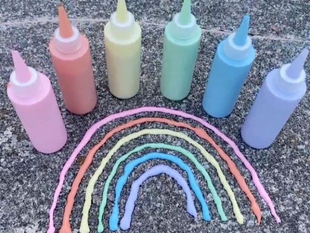 Sidewalk Chalk Puff Paint Video | HGTV