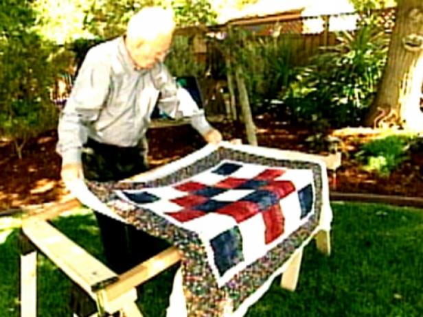 How to Build a Quilting Frame Video | HGTV